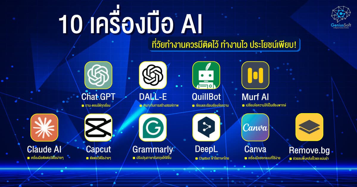 10 Must-Have AI Tools for Professionals to Boost Work Efficiency - Geniussoft